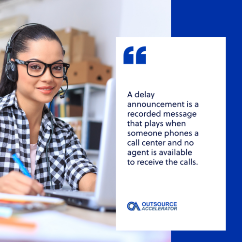Delay announcement | Outsourcing Glossary | Outsource Accelerator