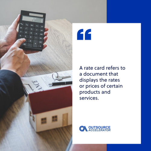 Rate card | Outsourcing Glossary | Outsource Accelerator Rate card | Outsourcing Glossary | Outsource Accelerator