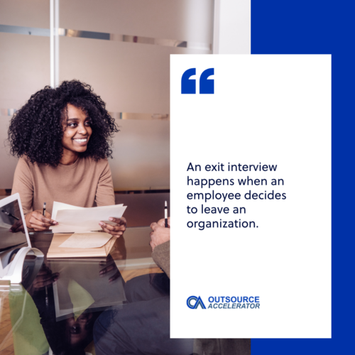 Exit interview | Outsourcing Glossary | Outsource Accelerator