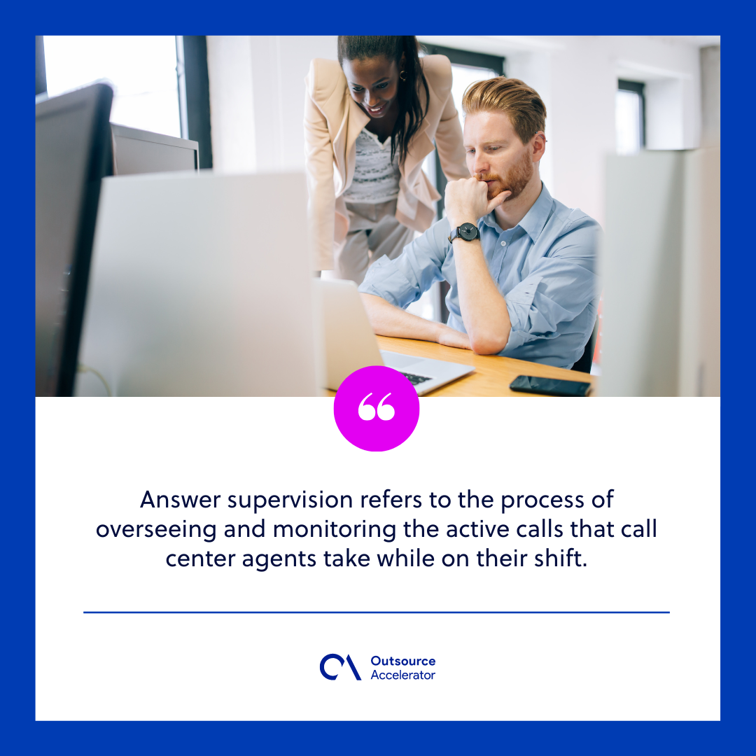 Answer supervision | Outsourcing Glossary | Outsource Accelerator