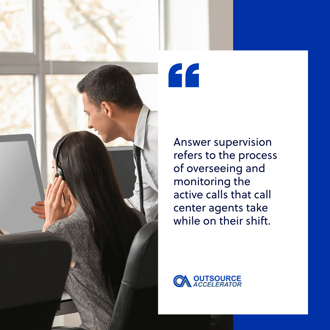 Answer supervision | Outsourcing Glossary | Outsource Accelerator