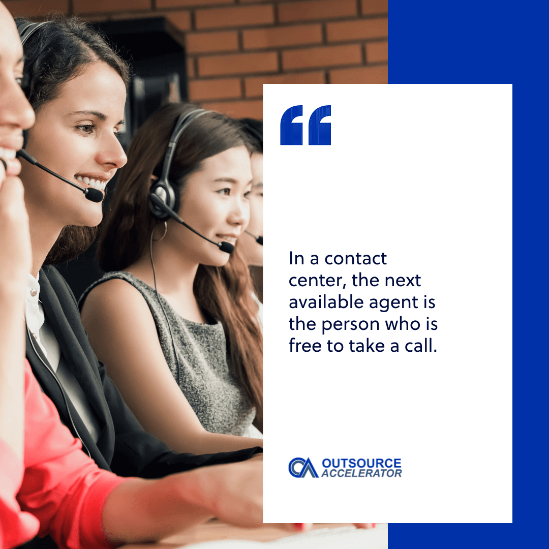 Next available agent | Outsourcing Glossary | Outsource Accelerator