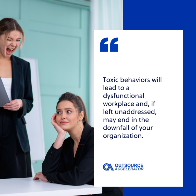 11 toxic workplace behaviors and how you can address them | Outsource ...