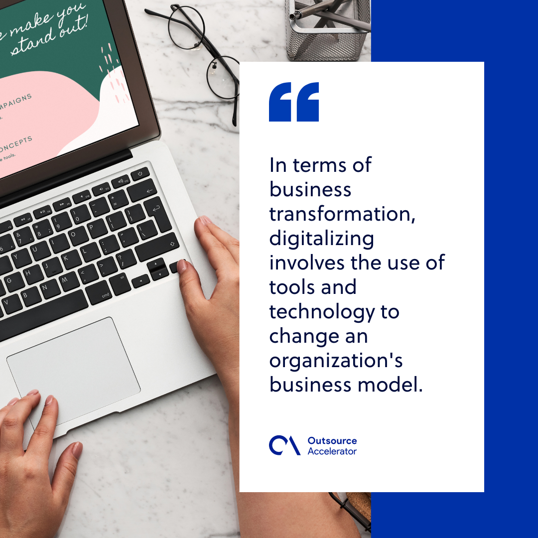 Digitizing vs digitalizing: A comparison and guide | Outsource Accelerator