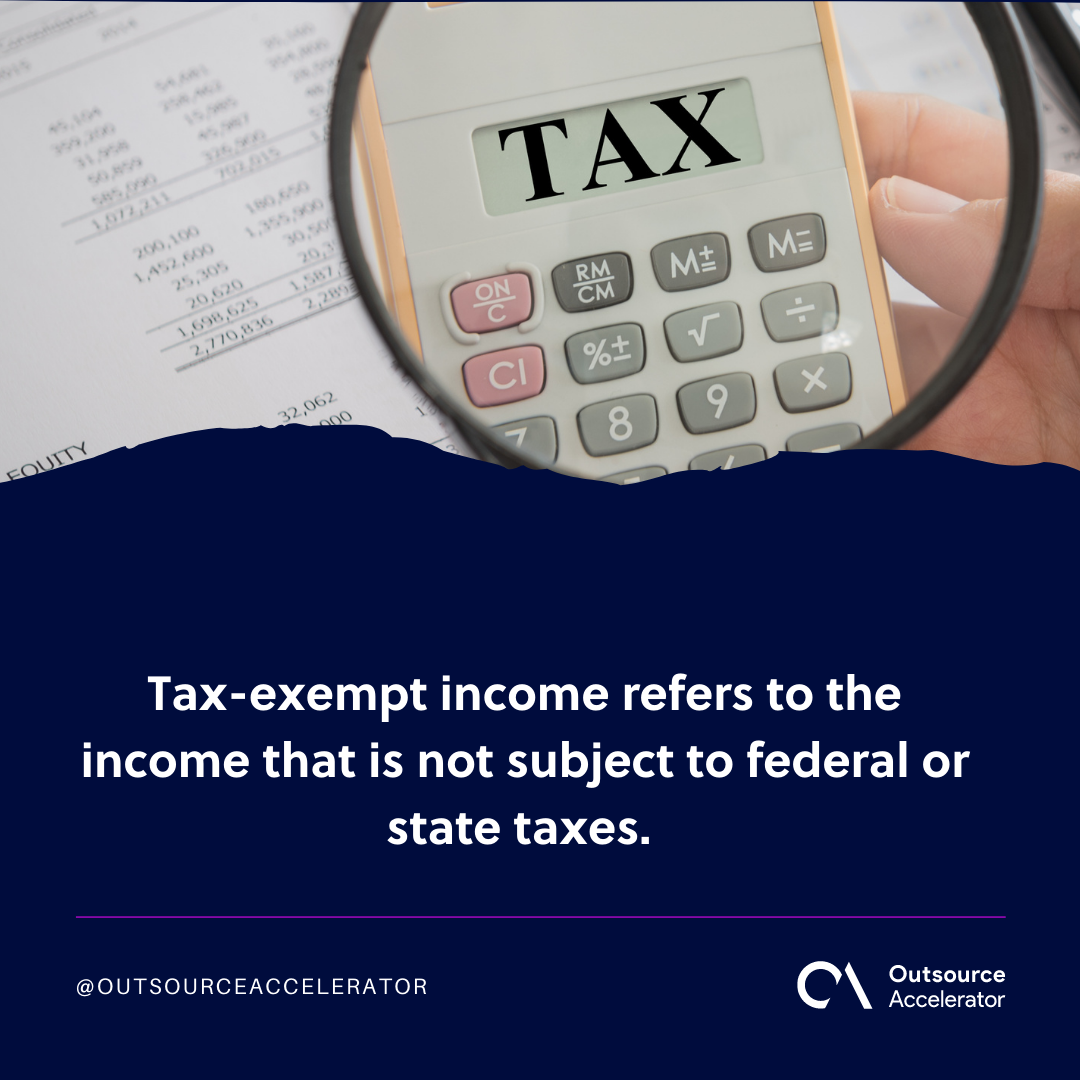 Tax-exempt income | Outsourcing Glossary | Outsource Accelerator
