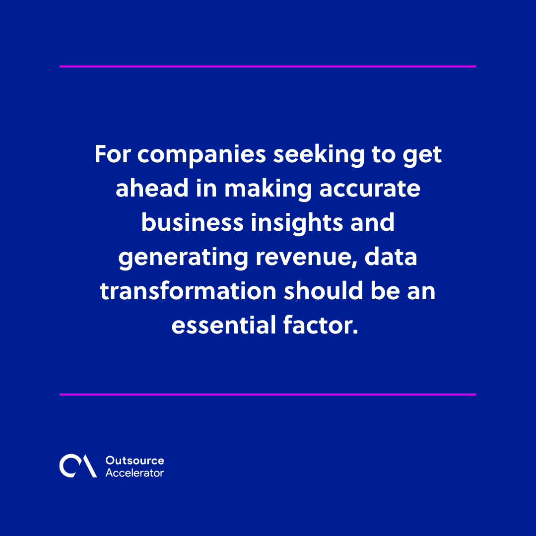 What is data transformation? | Outsource Accelerator