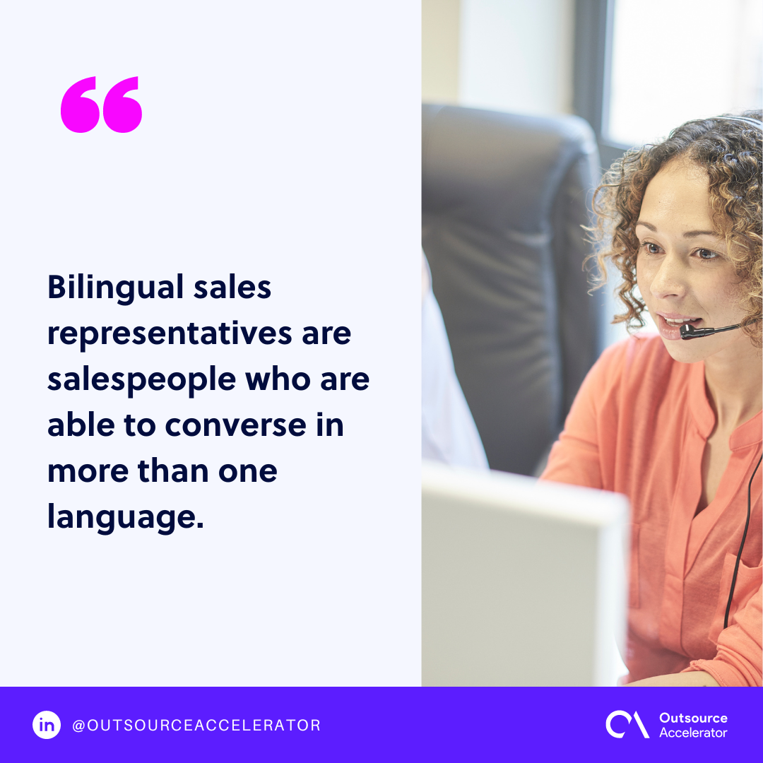 Hire bilingual sales representatives through Wing Assistant today | Outsource Accelerator