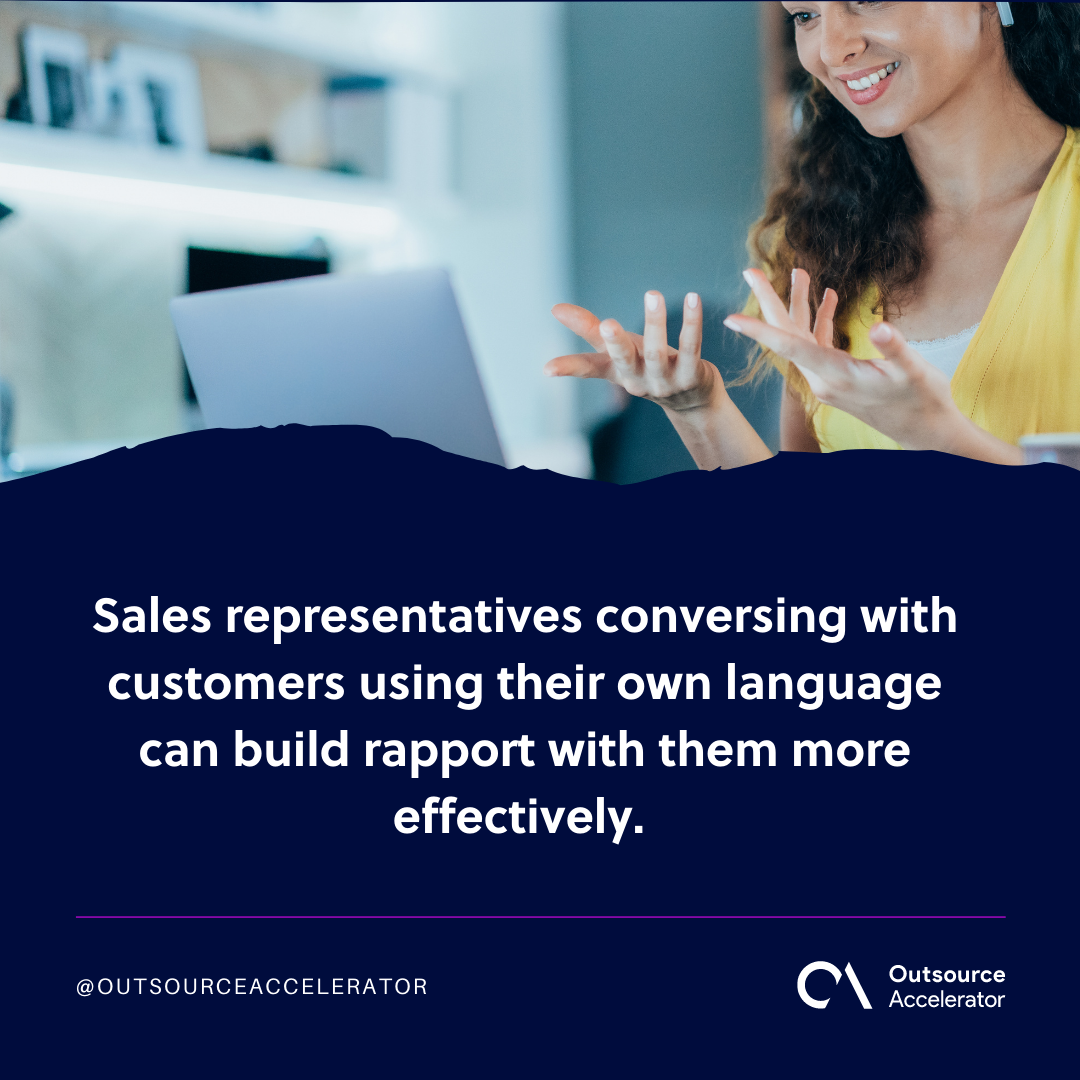 Hire bilingual sales representatives through Wing Assistant today | Outsource Accelerator