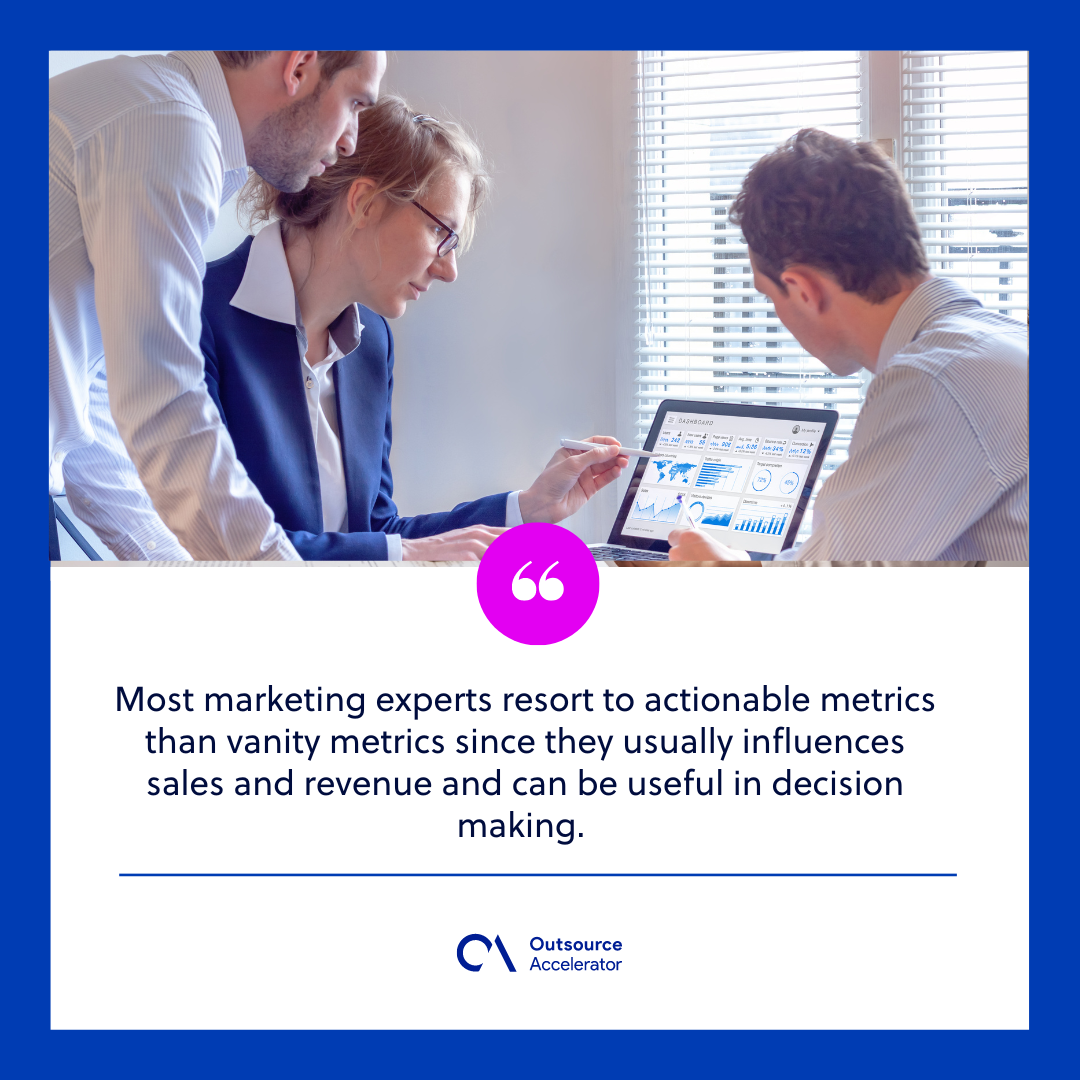 What are vanity metrics? | Outsource Accelerator