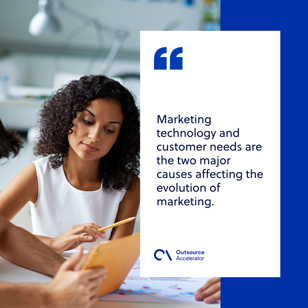 An overview of marketing evolution | Outsource Accelerator