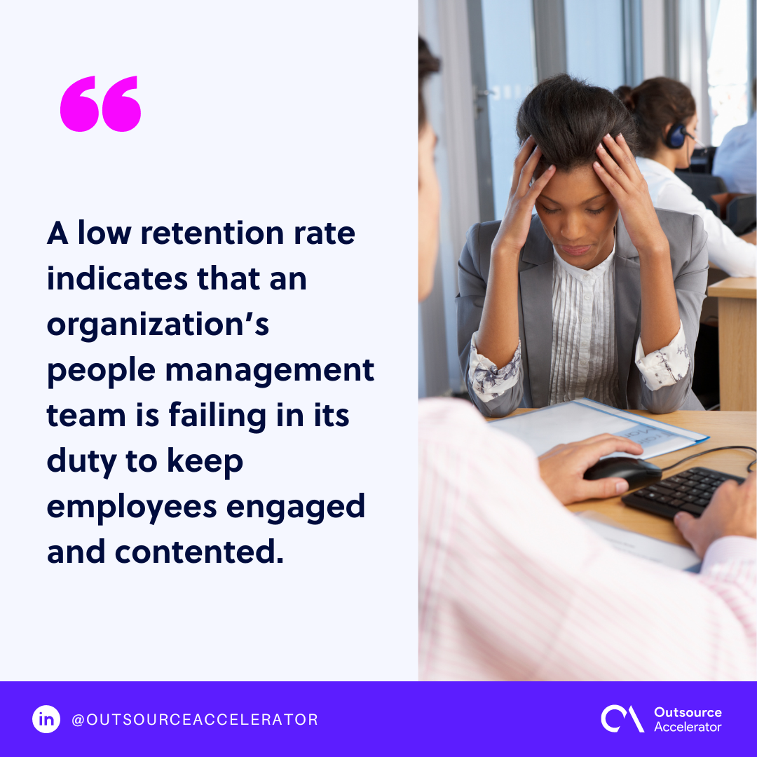 Low retention rate and what it means for your business | Outsource ...