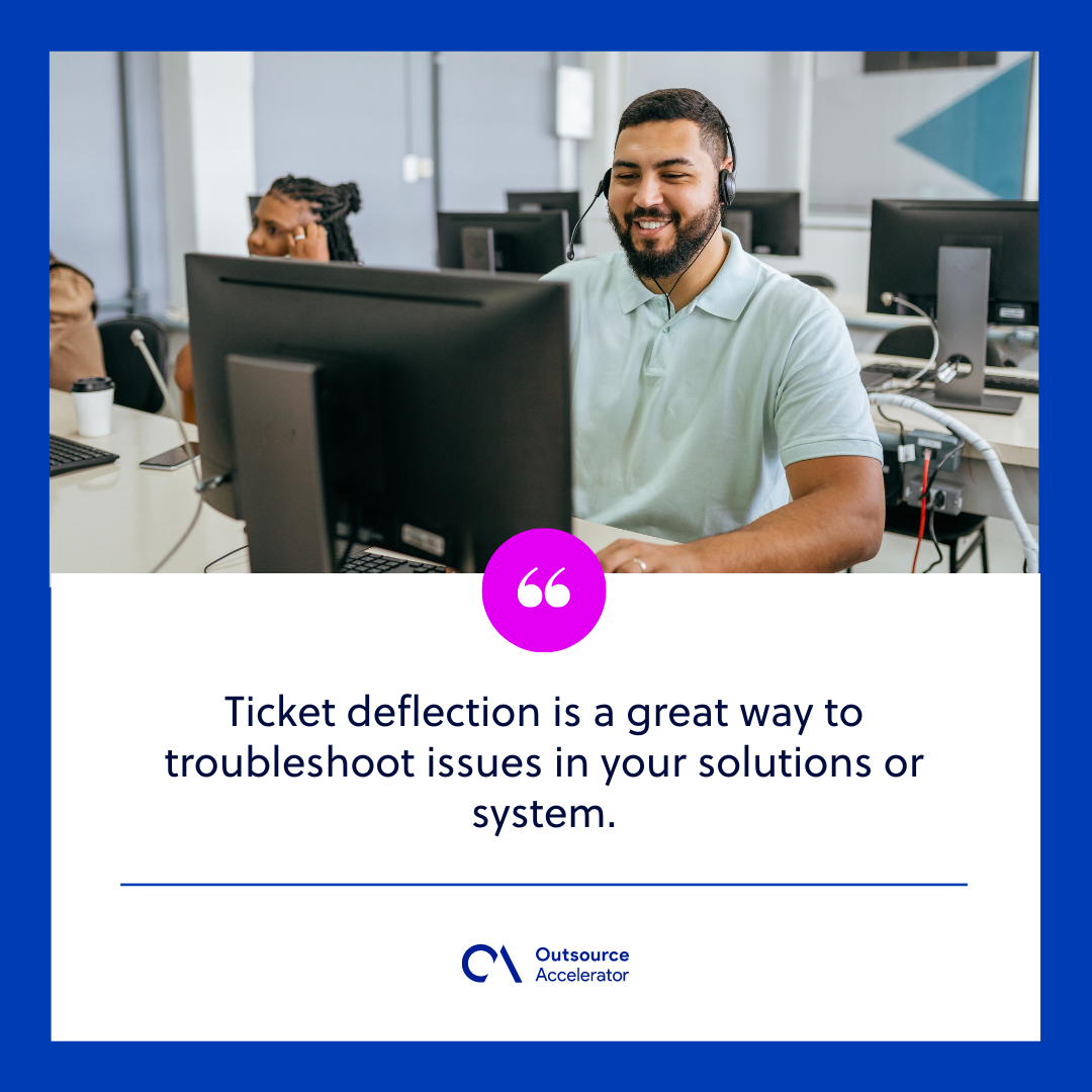 A quick overview into ticket deflection | Outsource Accelerator