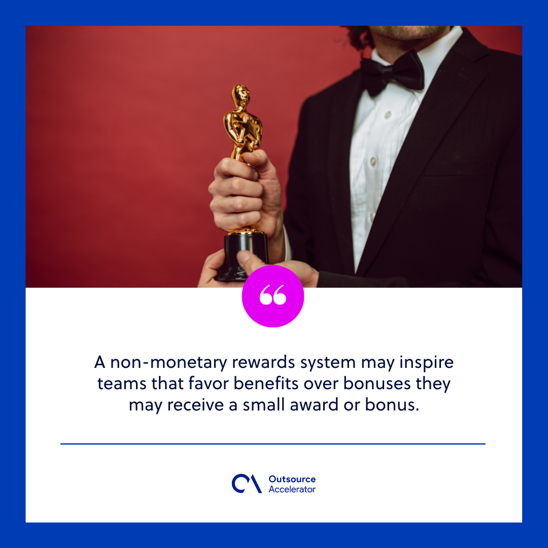 Implementing motivational rewards for employees | Outsource Accelerator