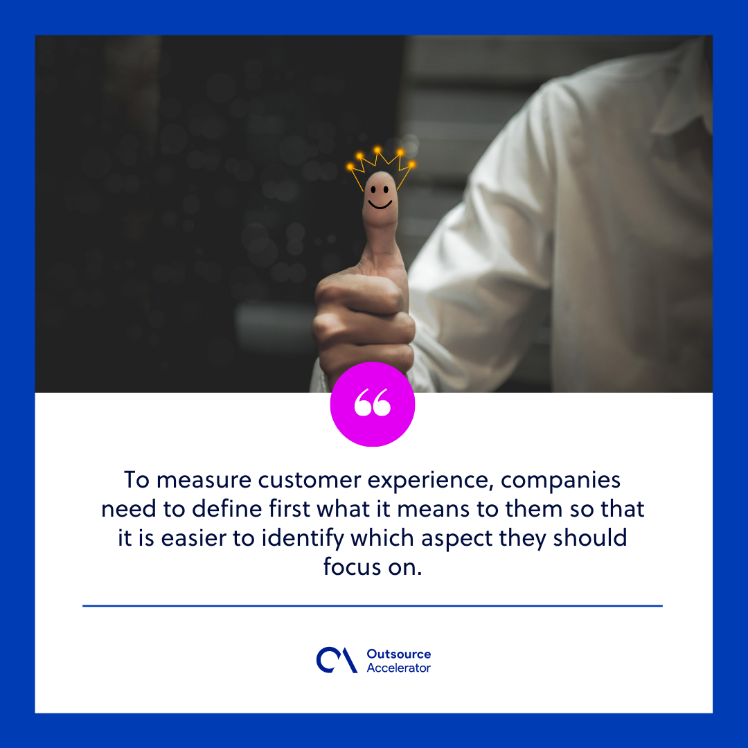 Metrics to effectively measure customer experience | Outsource Accelerator