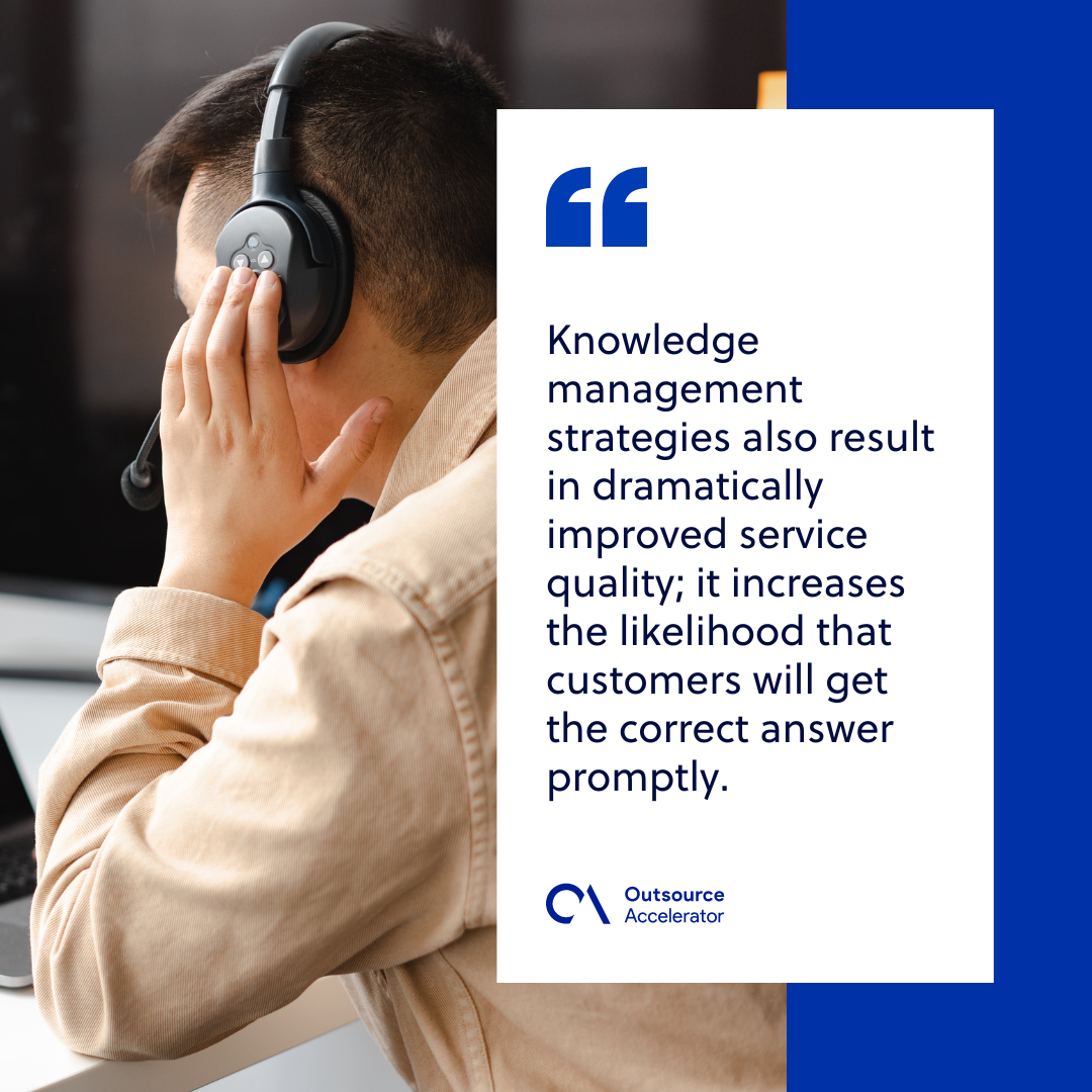 How does knowledge sharing improve customer service in BPOs ...