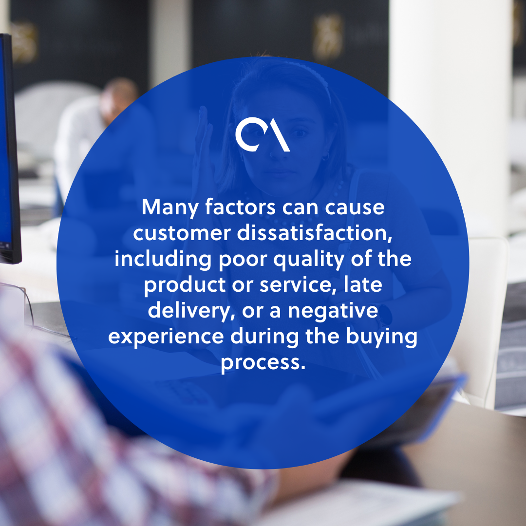 Customer dissatisfaction: What it is and how you manage it | Outsource ...