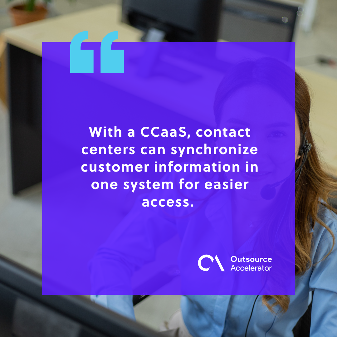 A two-minute guide into contact center as a service (CCaaS) | Outsource Accelerator
