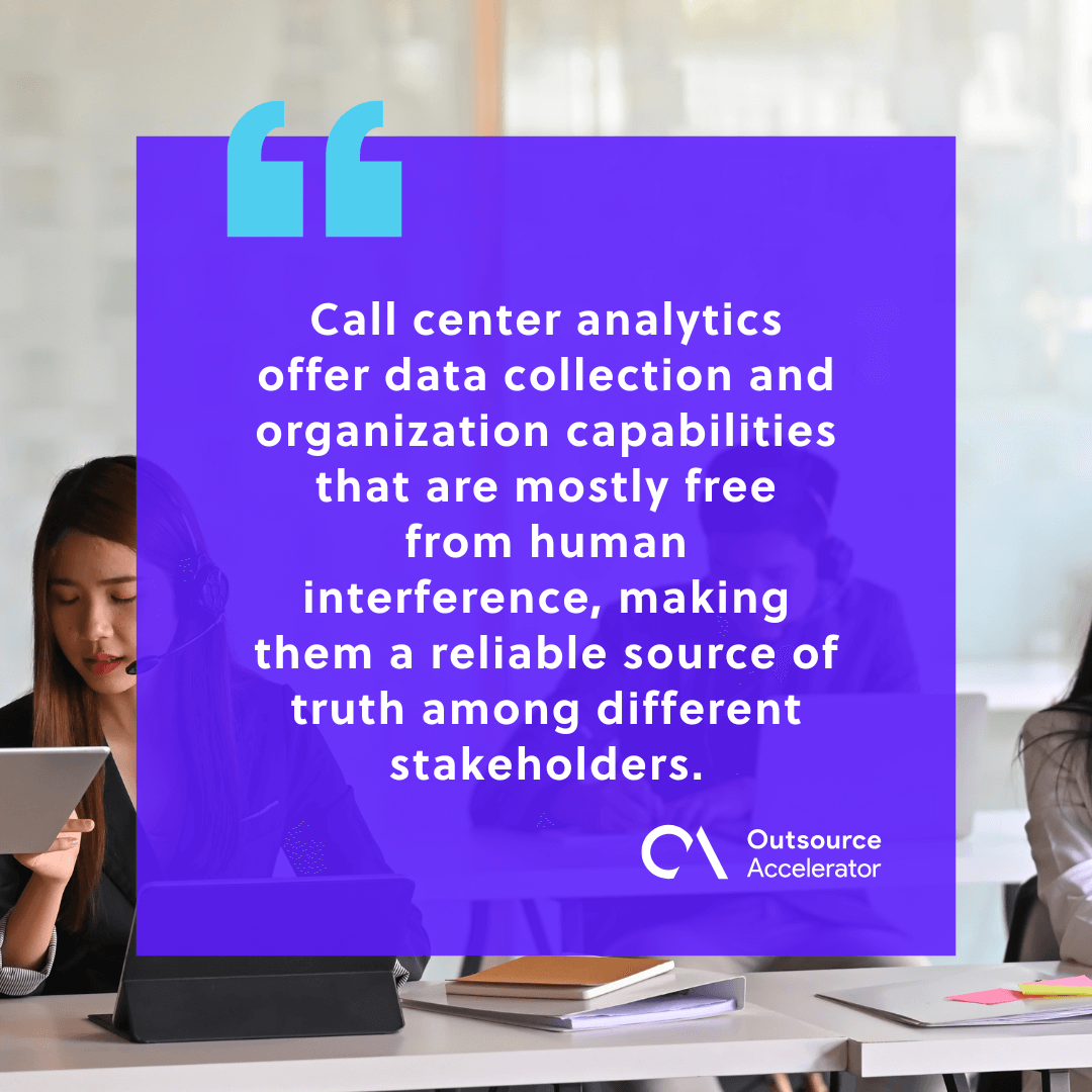 Leveraging data: 5 benefits of using call center analytics | Outsource Accelerator