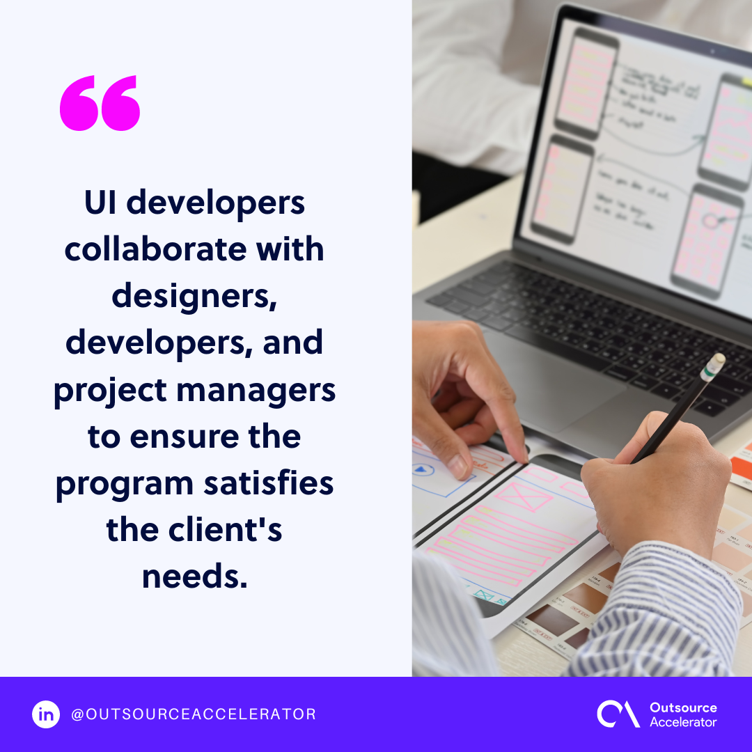 An overview of a UI developer role | Outsource Accelerator