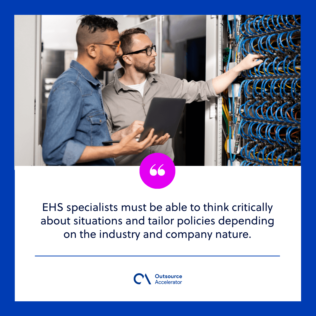 The role of an EHS specialist in ensuring workplace safety | Outsource ...