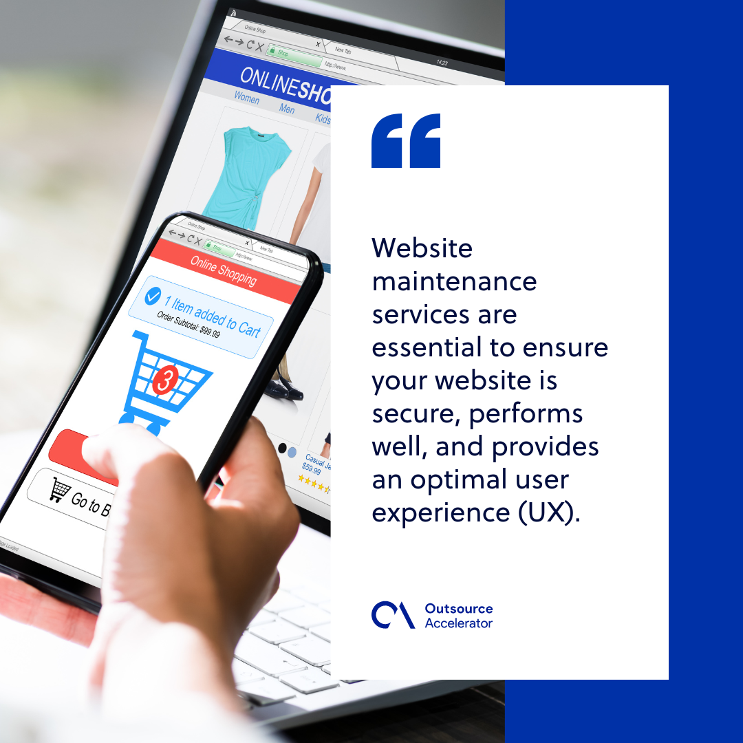 Why do you need website maintenance services? | Outsource Accelerator