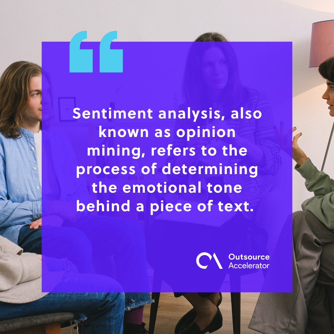 Classifying data's emotional tone via sentiment analysis | Outsource Accelerator