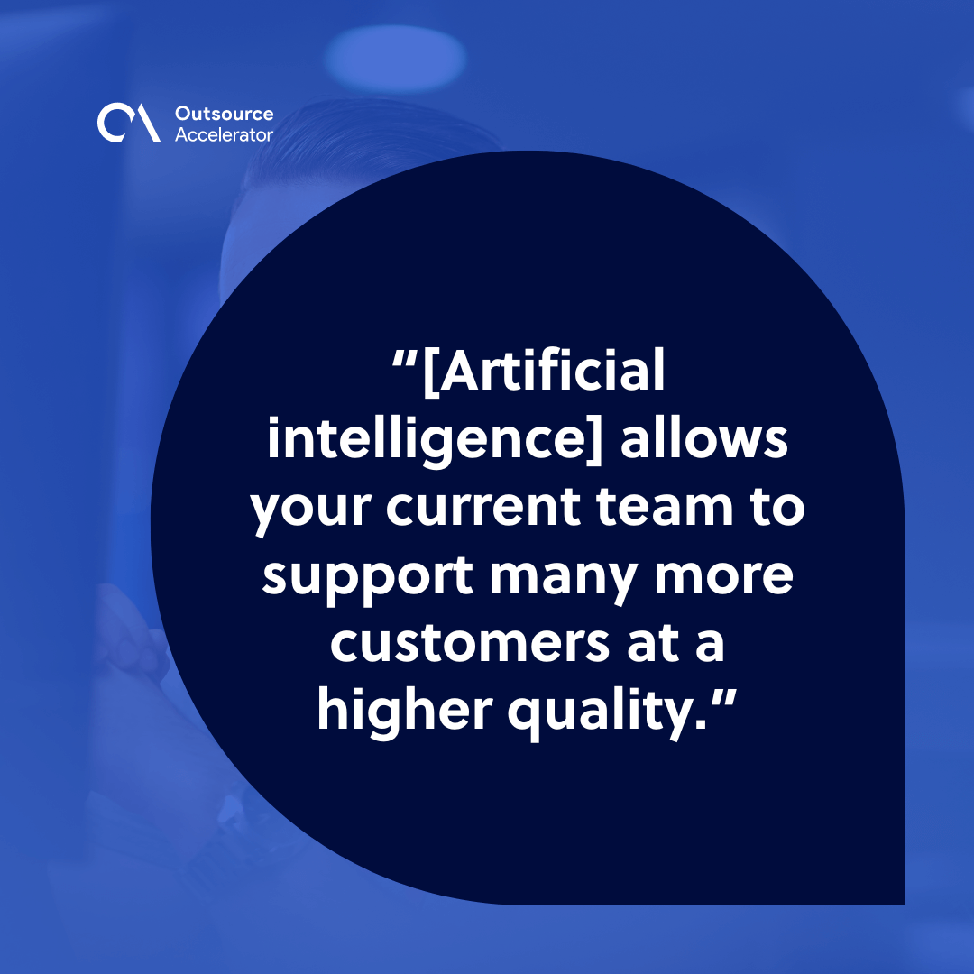How using AI in customer service boosts CX | Outsource Accelerator