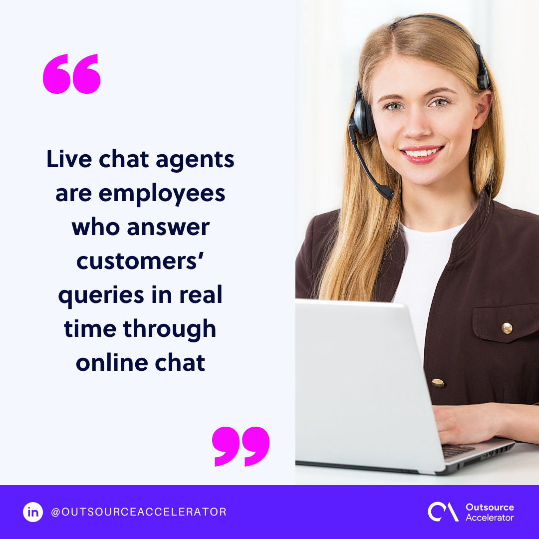 Live chat agents: Definition, roles, and key skills | Outsource Accelerator