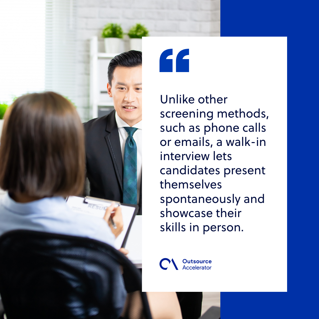 Leveraging the power of a walk-in interview for better hires ...