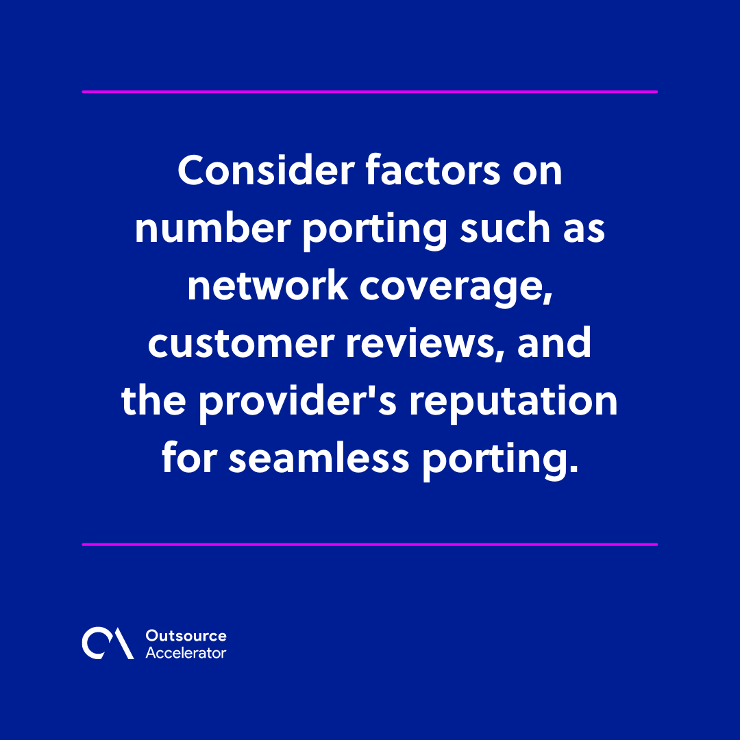Enhancing seamless connectivity through phone number porting ...