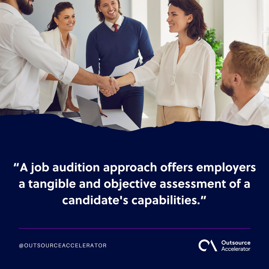 Job audition: Significance, benefits, and process | Outsource Accelerator