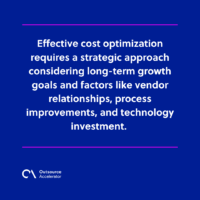 11 strategies for effective cost optimization | Outsource Accelerator