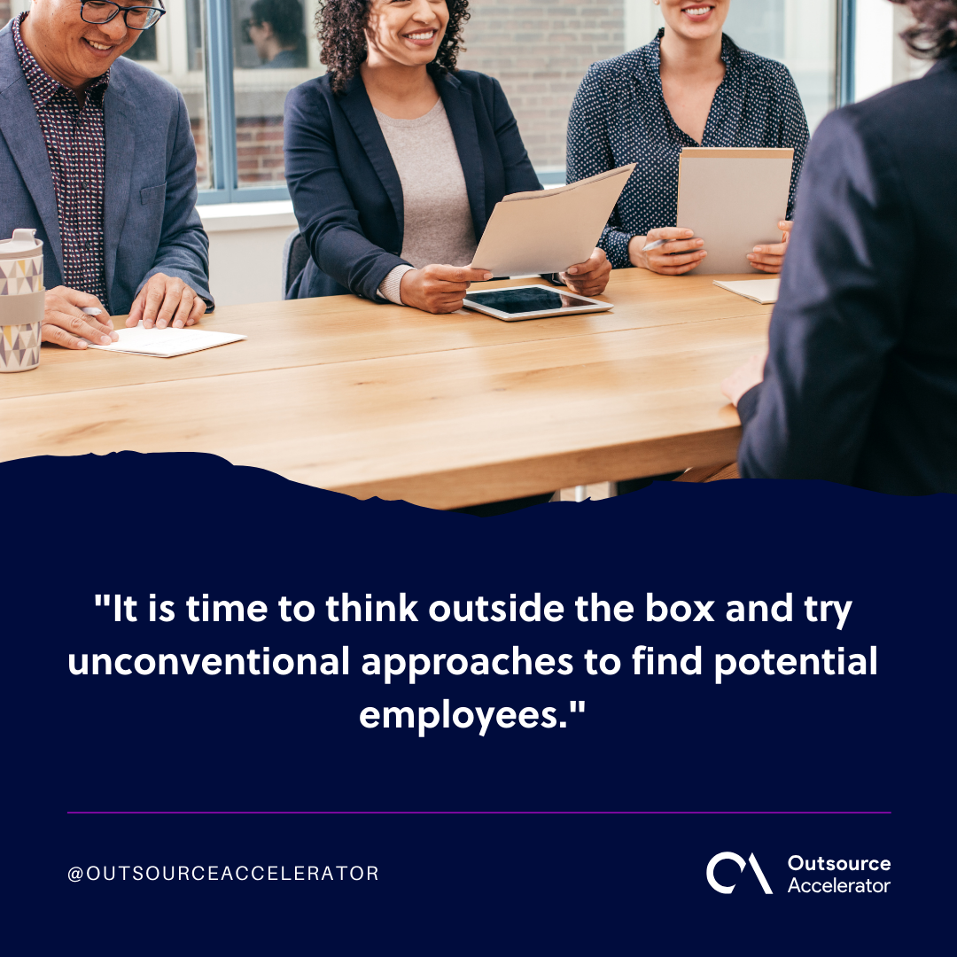 10 recruitment ideas outside the box to find new talent | Outsource ...