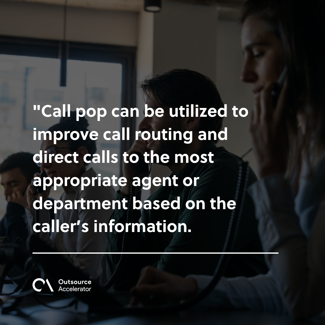 Understanding how call pop works in a business | Outsource Accelerator