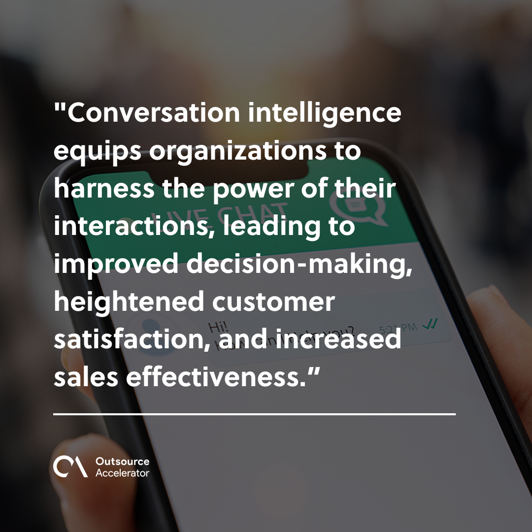 Introducing conversation intelligence: Uses, benefits, and challenges | Outsource Accelerator