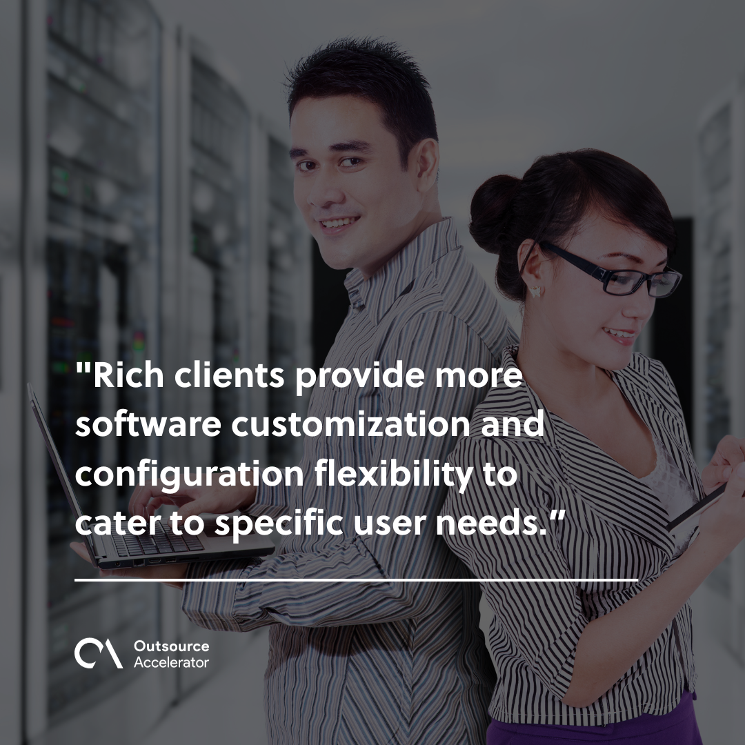 Thin client vs. Thick client: What's the difference? | Outsource Accelerator