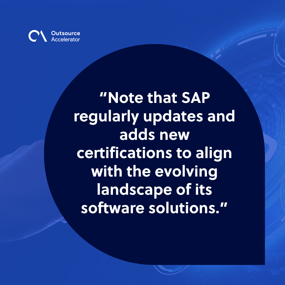 SAP certification: Definition, benefits, and types | Outsource Accelerator