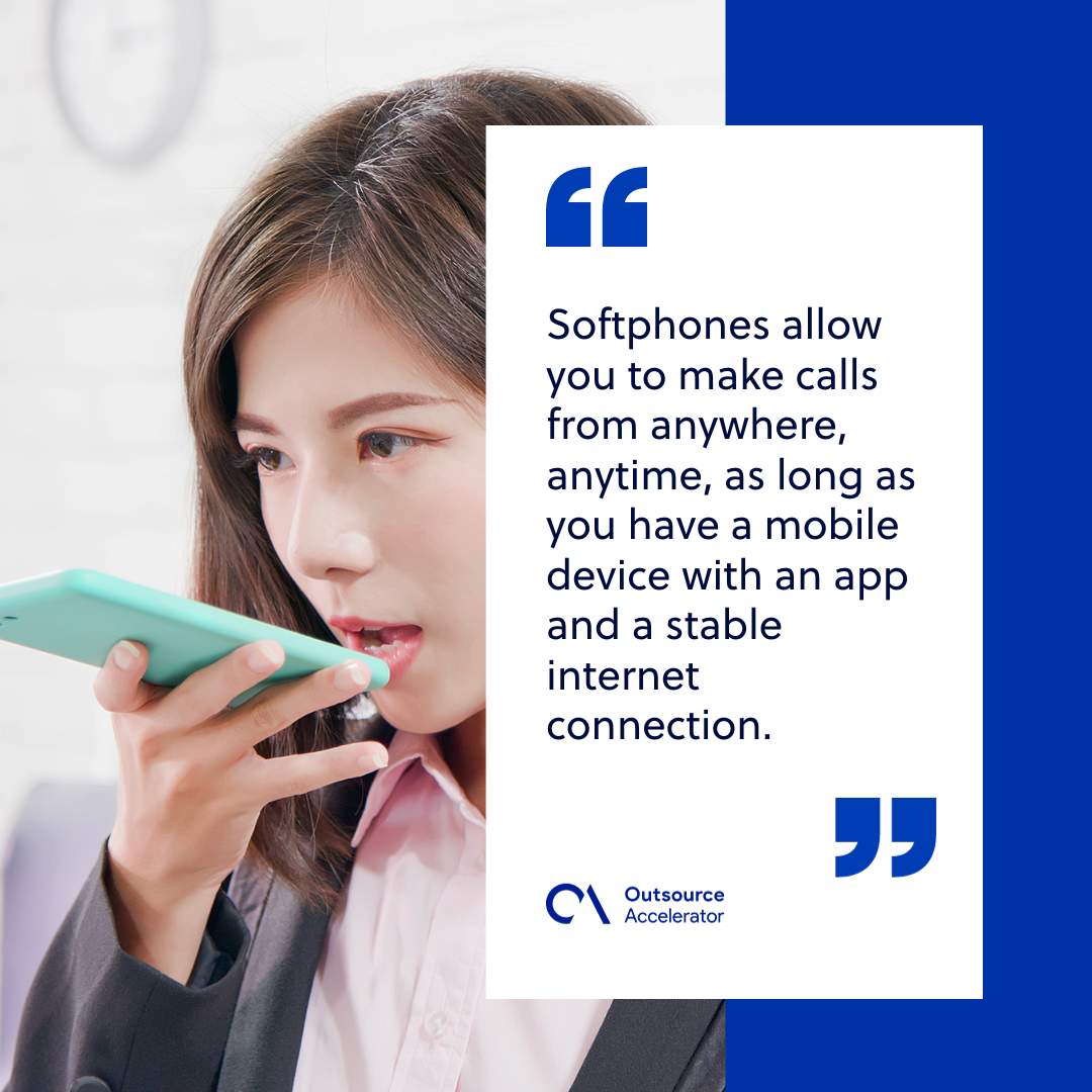 Advantages and disadvantages of using a softphone | Outsource Accelerator