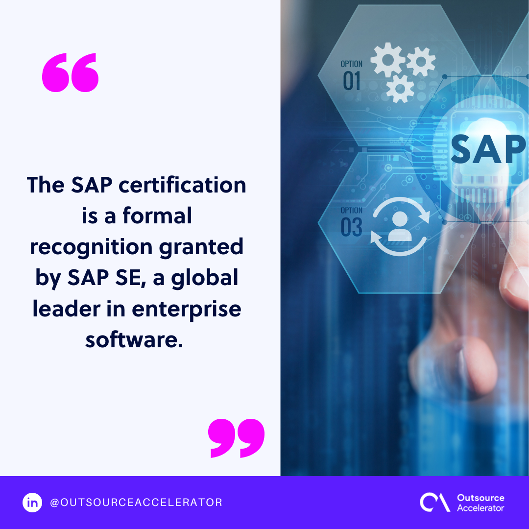 SAP certification: Definition, benefits, and types | Outsource Accelerator