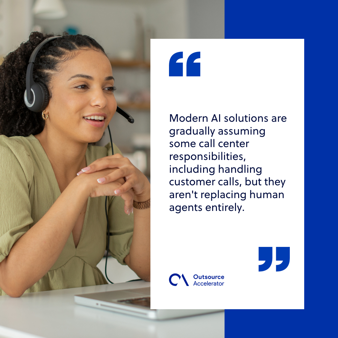 Will AI replace call center agents? | Outsource Accelerator