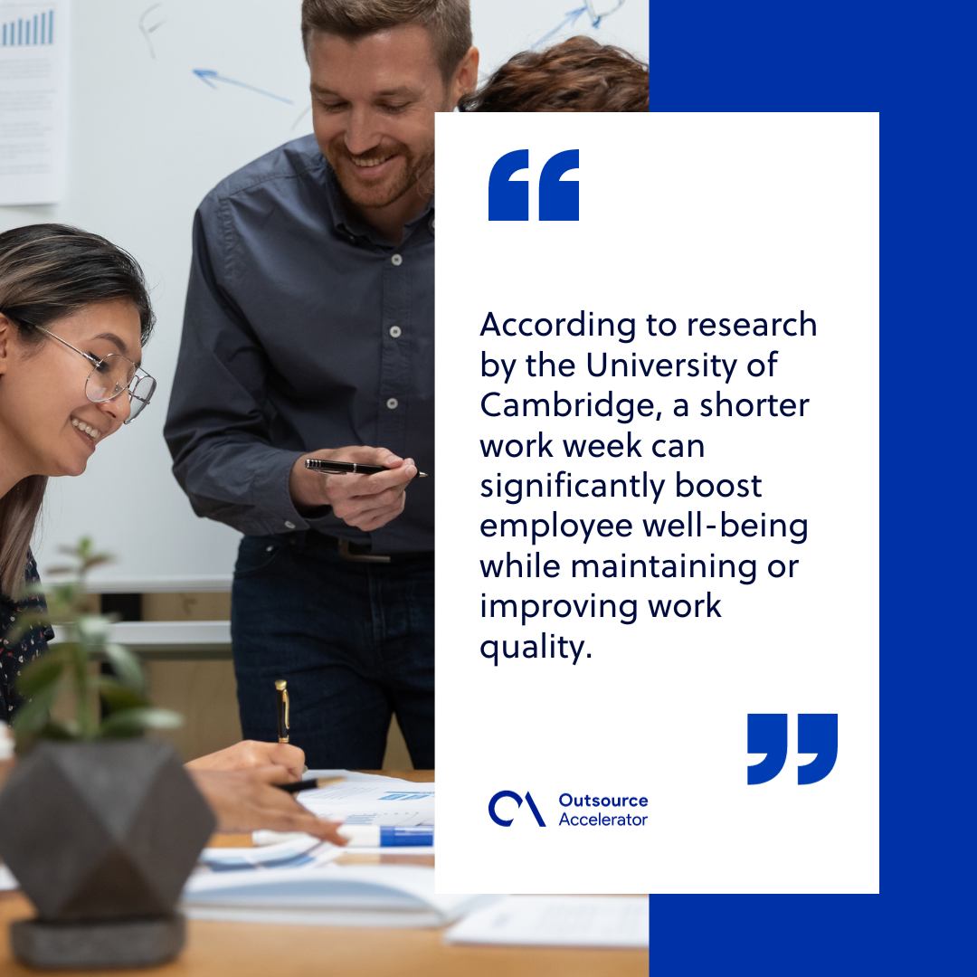 10 companies with a four-day work week | Outsource Accelerator
