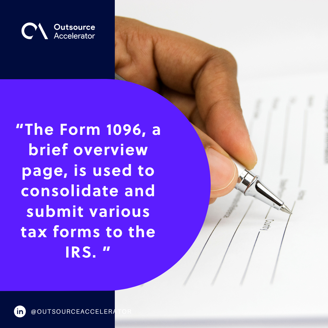 Form 1096: A complete guide for employers | Outsource Accelerator