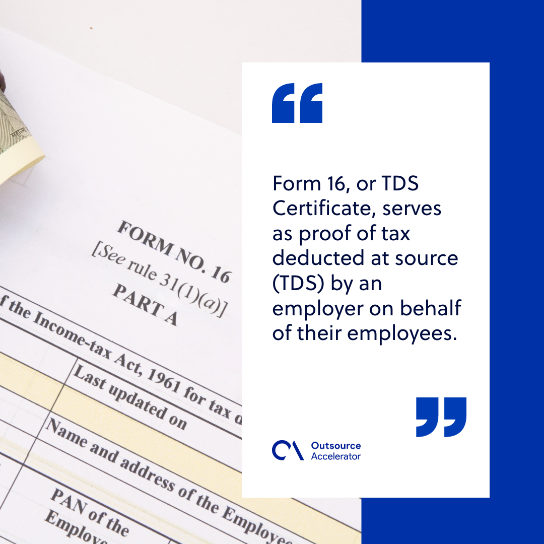 Form 16: Everything you need to know | Outsource Accelerator