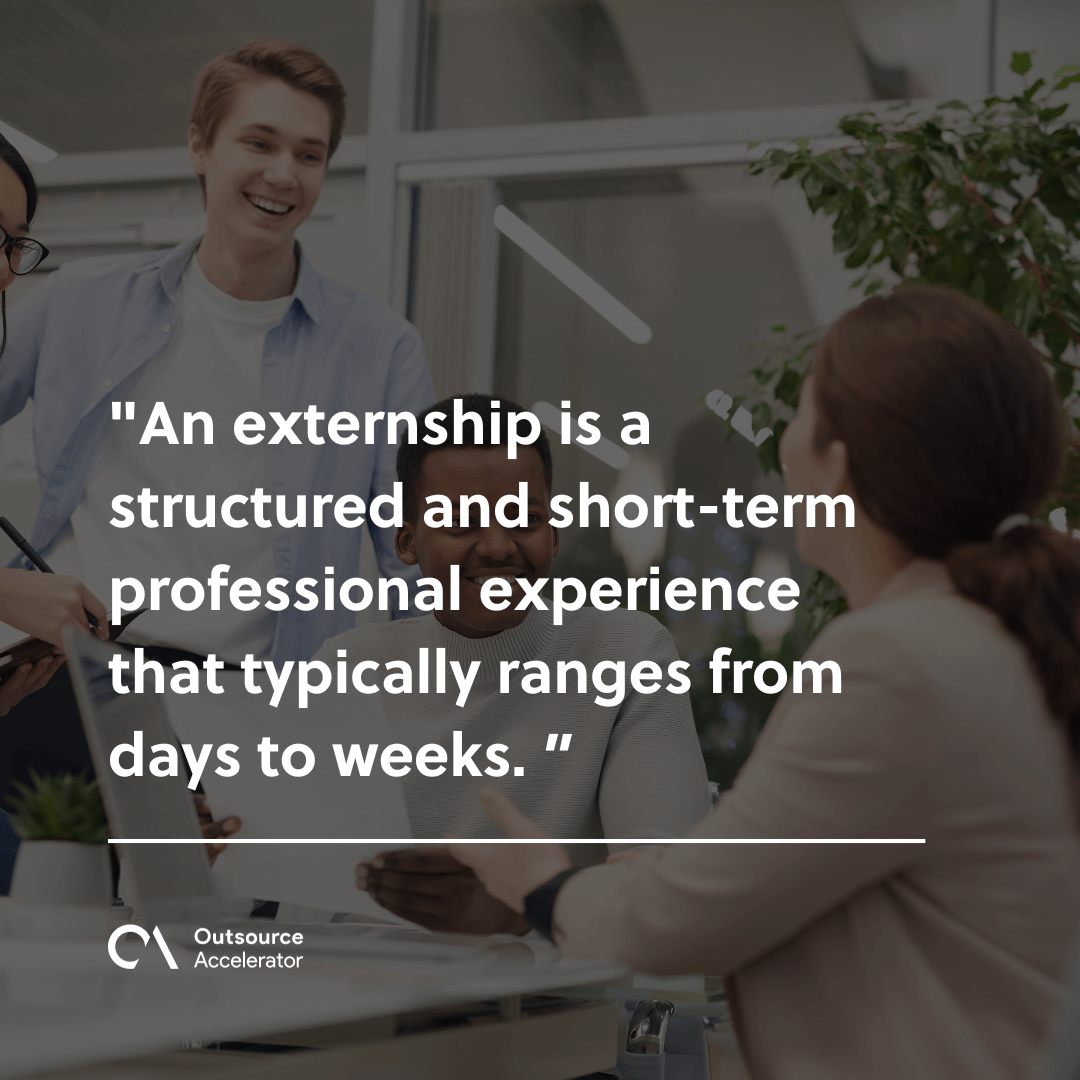 Externship vs. Internship: Differences explained | Outsource Accelerator