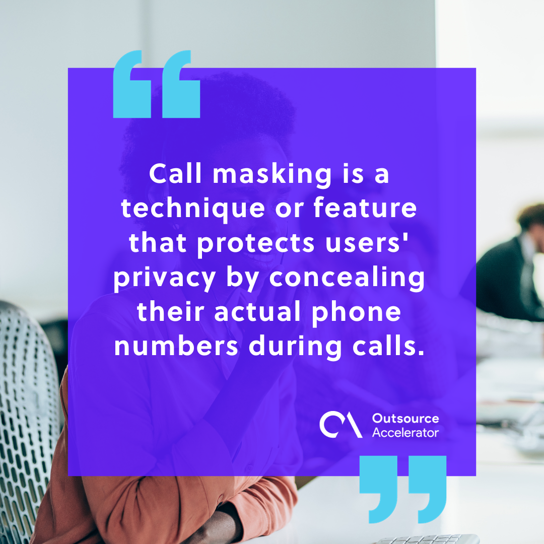 Why call masking matters for your business | Outsource Accelerator
