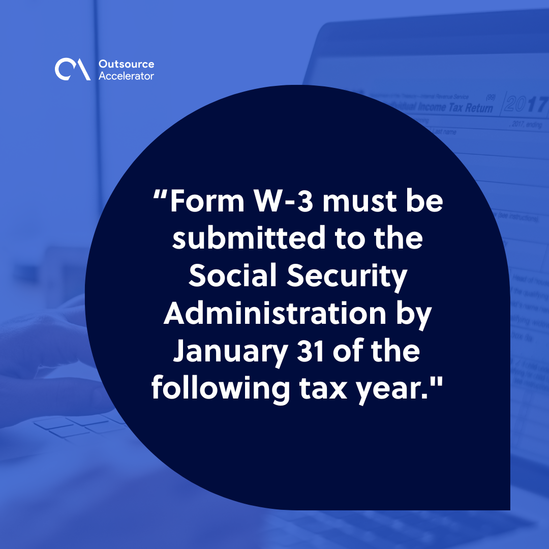 What is a Form W-3? | Outsource Accelerator