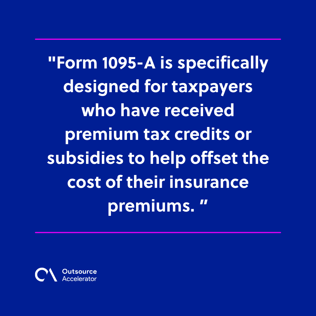The meaning of Form 1095-A | Outsource Accelerator