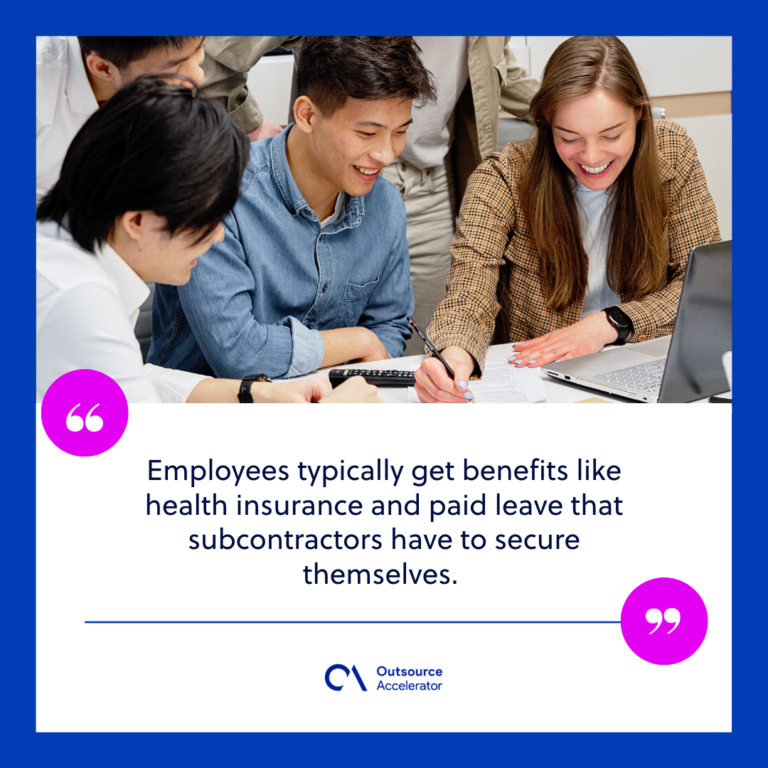 Subcontractor vs. Employee: Differences explained | Outsource Accelerator