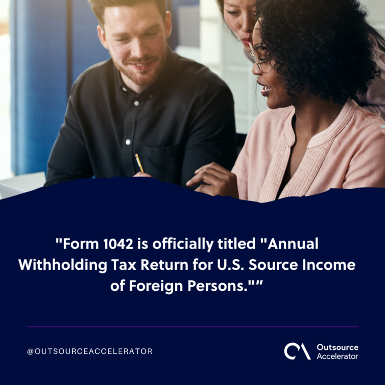 An overview of Form 1042 | Outsource Accelerator