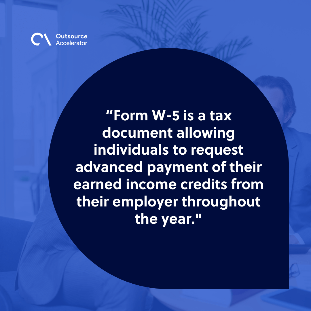 A comprehensive guide to IRS Form W-5 | Outsource Accelerator